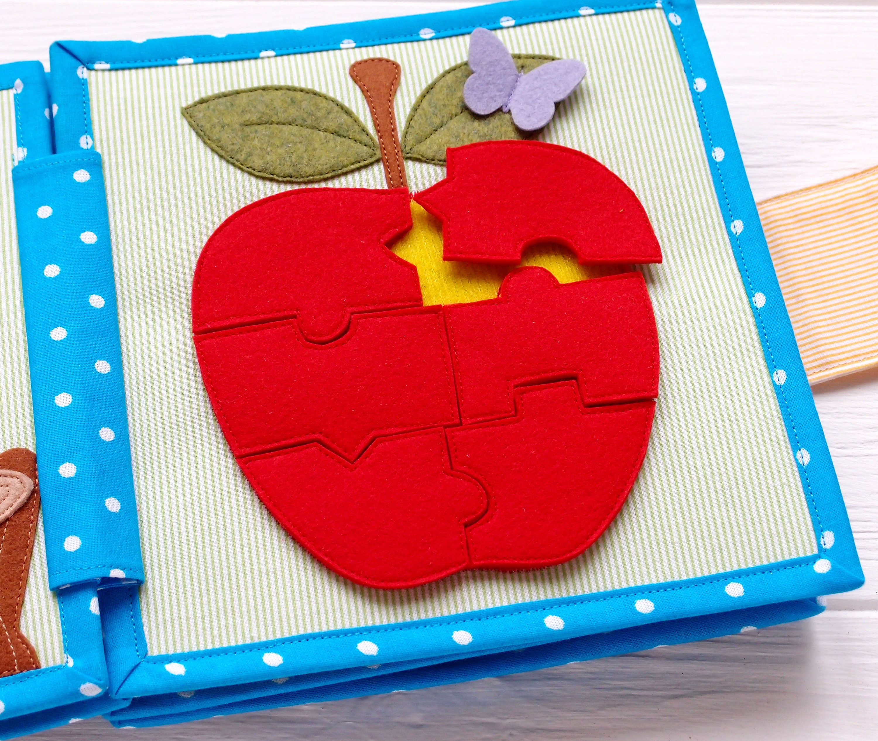 Toddler Quiet Book Fabric Felt Busy Book Soft Cloth Book | Etsy