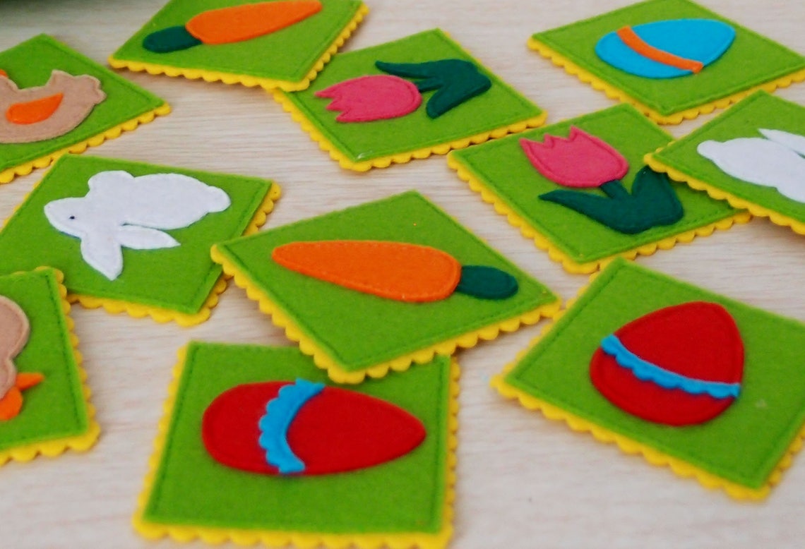 Memory Matching Game Concentration Game Easter Themed - Etsy