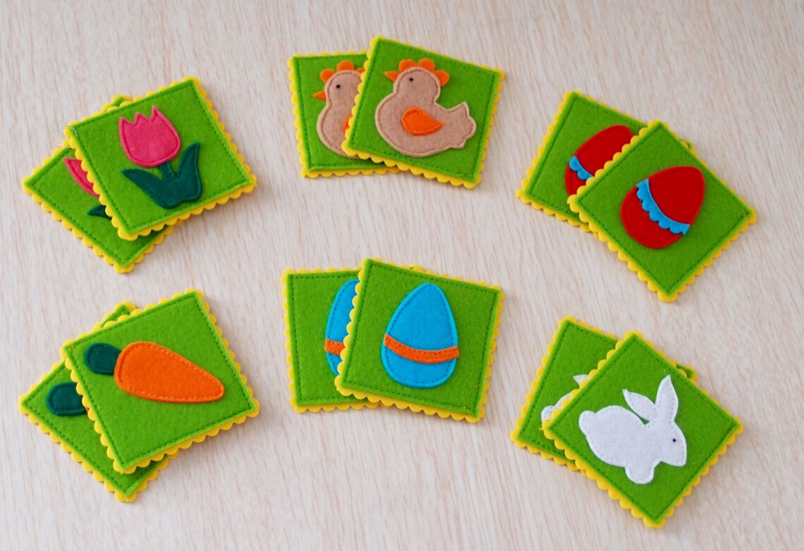 Memory Matching Game Concentration Game Easter Themed | Etsy