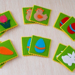 Memory Matching Game, Concentration Game, Easter Themed Educational Toy ...