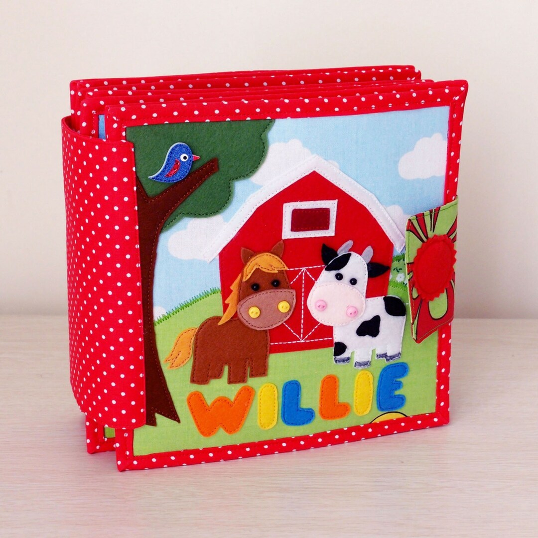 Farm Quiet Book: Felt Activity Book for Toddlers - Etsy