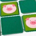 Farm Animals Memory Matching Game, Felt Fabric Pairs Game on the Farm ...