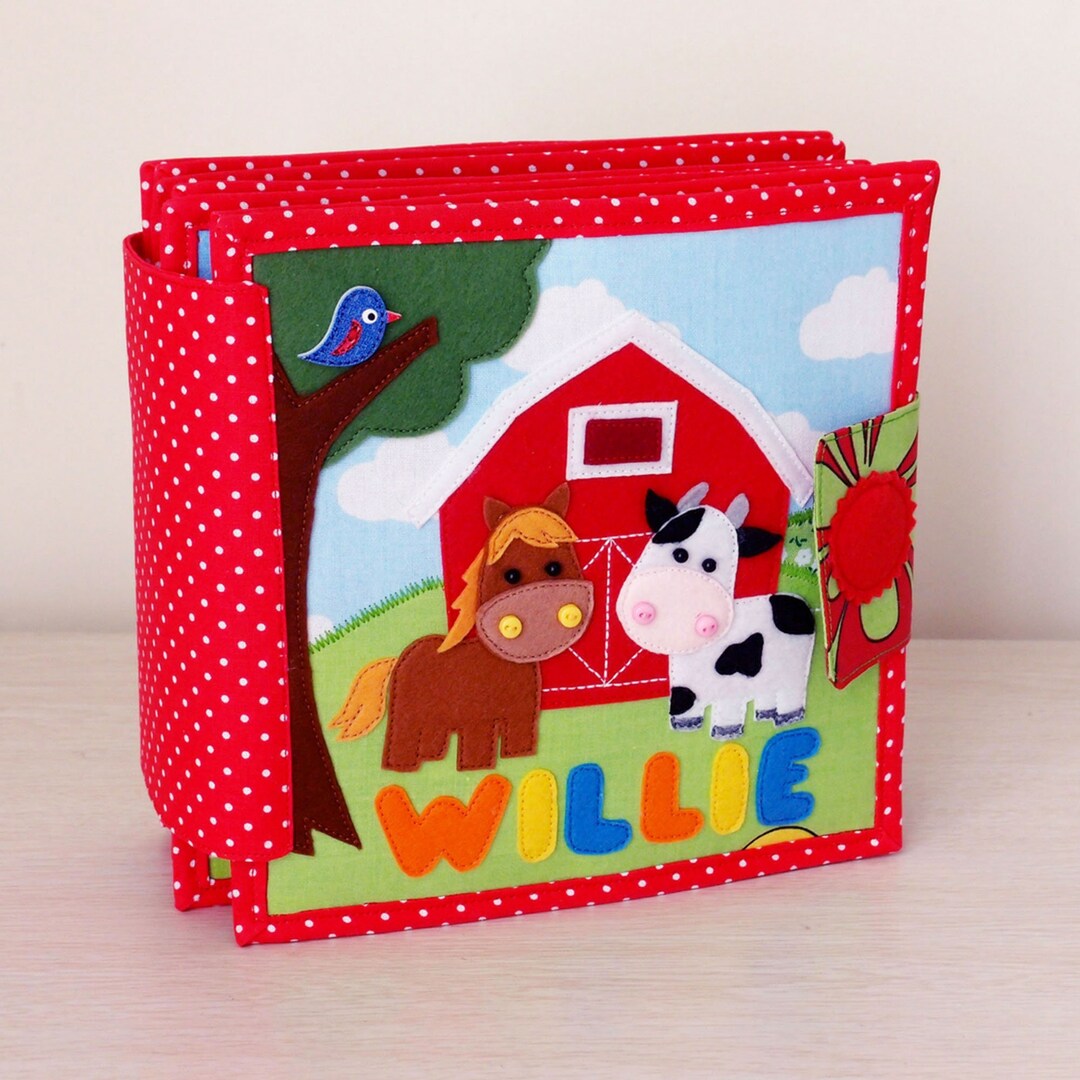 Farm Quiet Book Pages Toddler Busy Book Felt Activity Book for - Etsy