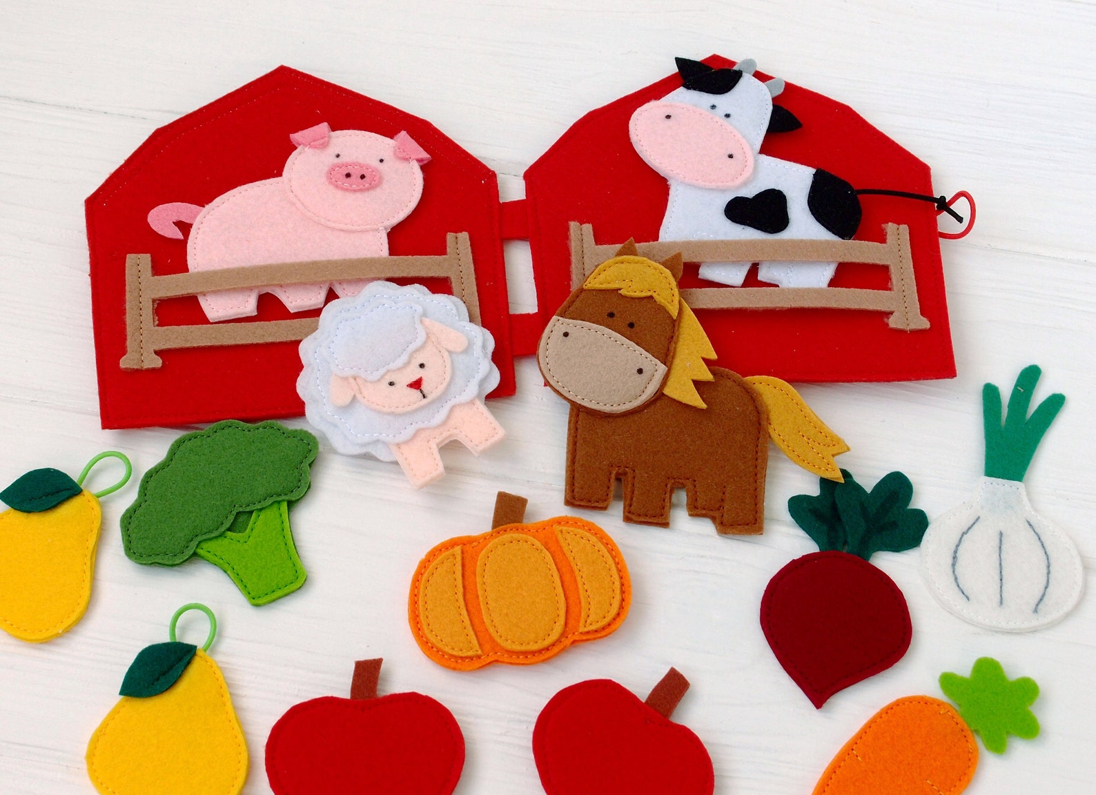 Toddler Quiet Book: Felt Farm Animals Activity Book - Etsy