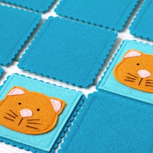 Felt Memory Matching Game: Montessori Travel Toy for Toddlers - Etsy