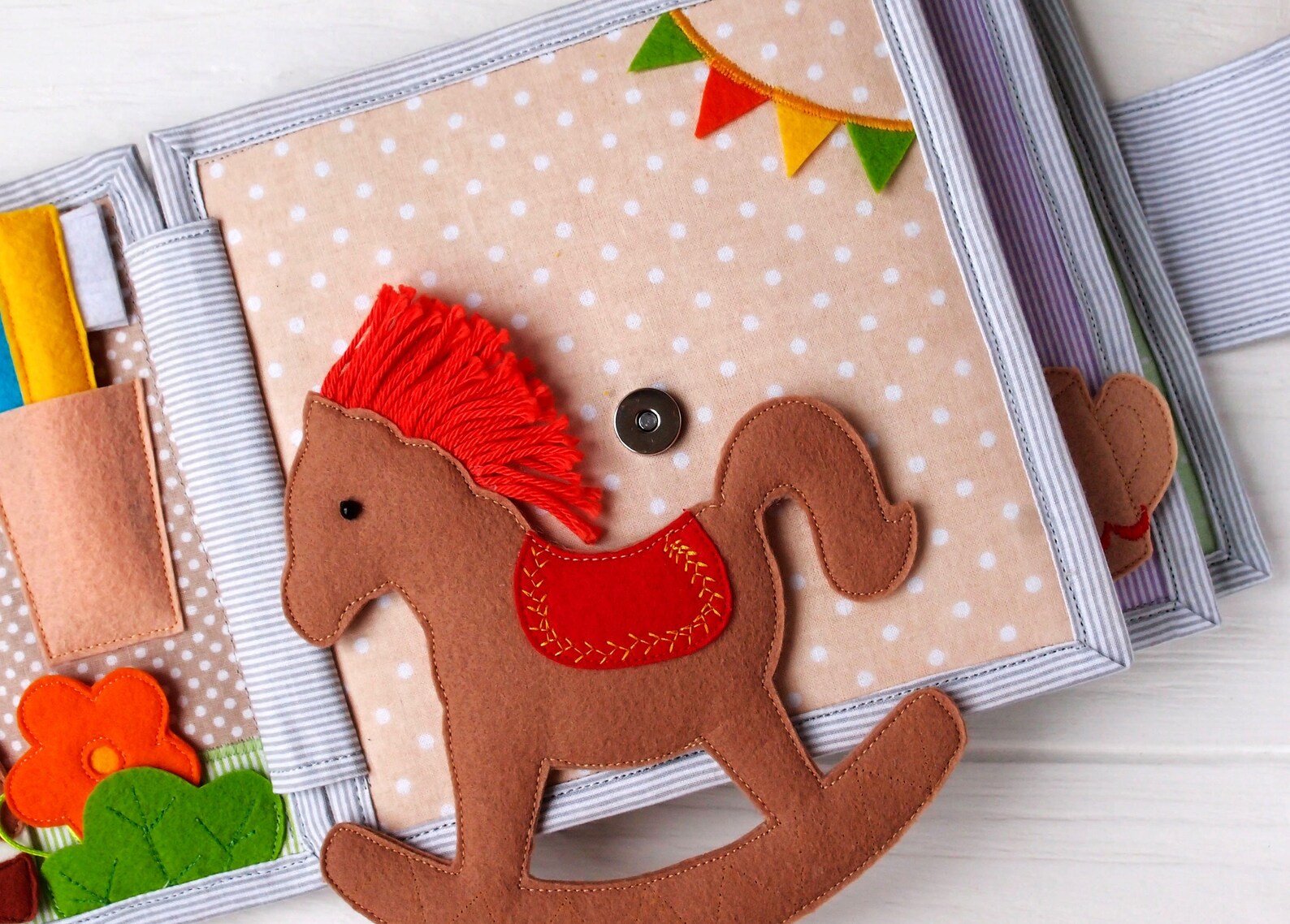 Felt Activity Quiet Book for Baby and Toddler of 1 Year Old - Etsy