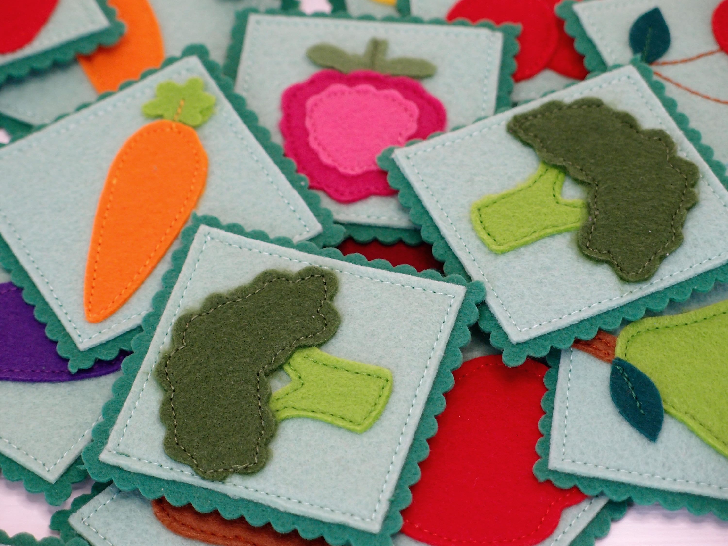 Felt Fabric Memory Matching Game for Kids to Learn Fruits and - Etsy Canada