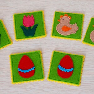 Memory Matching Game, Concentration Game, Easter Themed Educational Toy ...