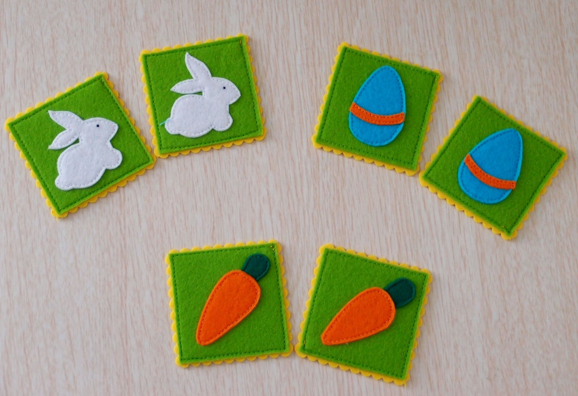 Memory Matching Game Concentration Game Easter Themed - Etsy