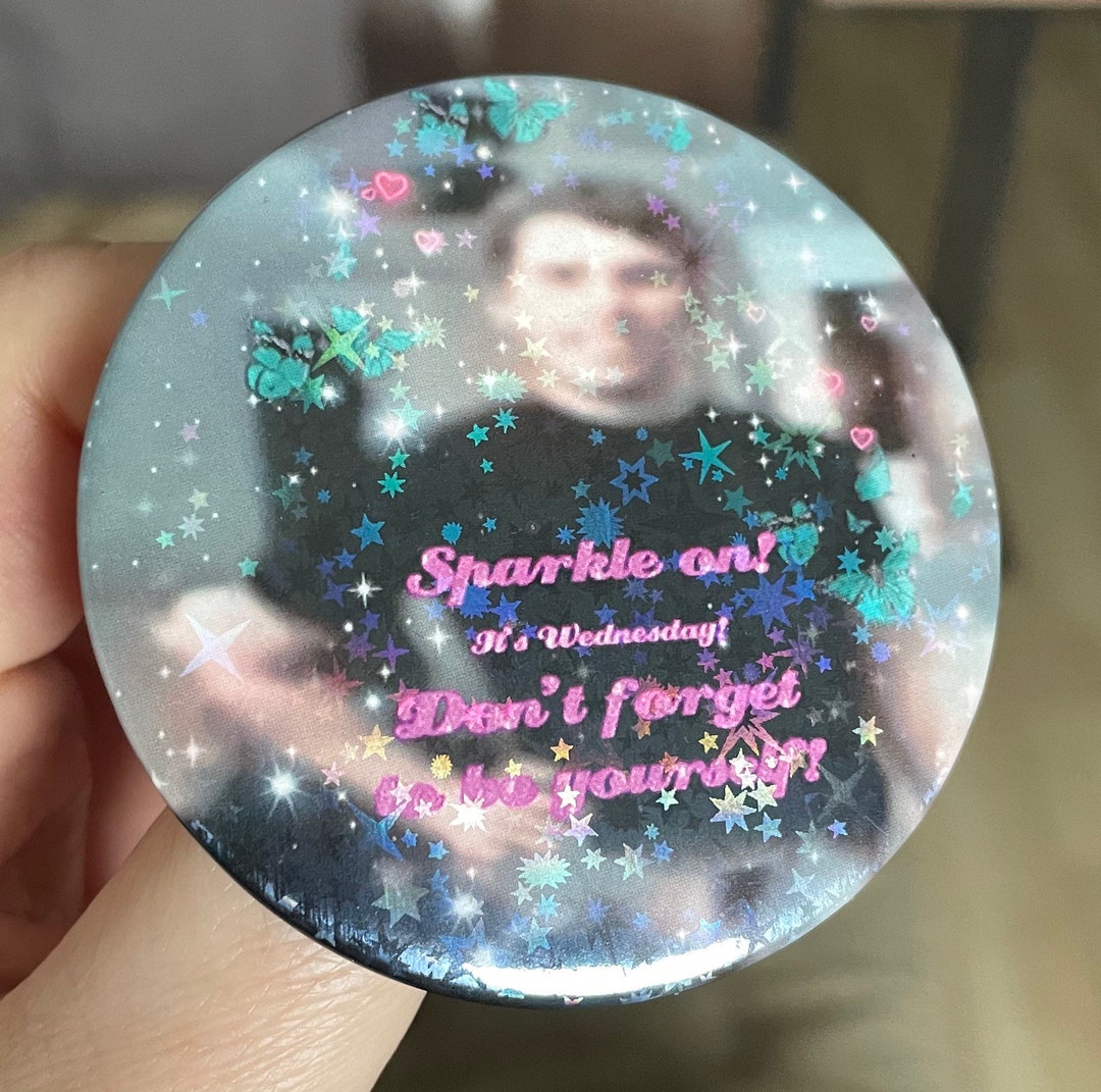 Jerma Sparkle on Holographic Badge - Etsy Finland