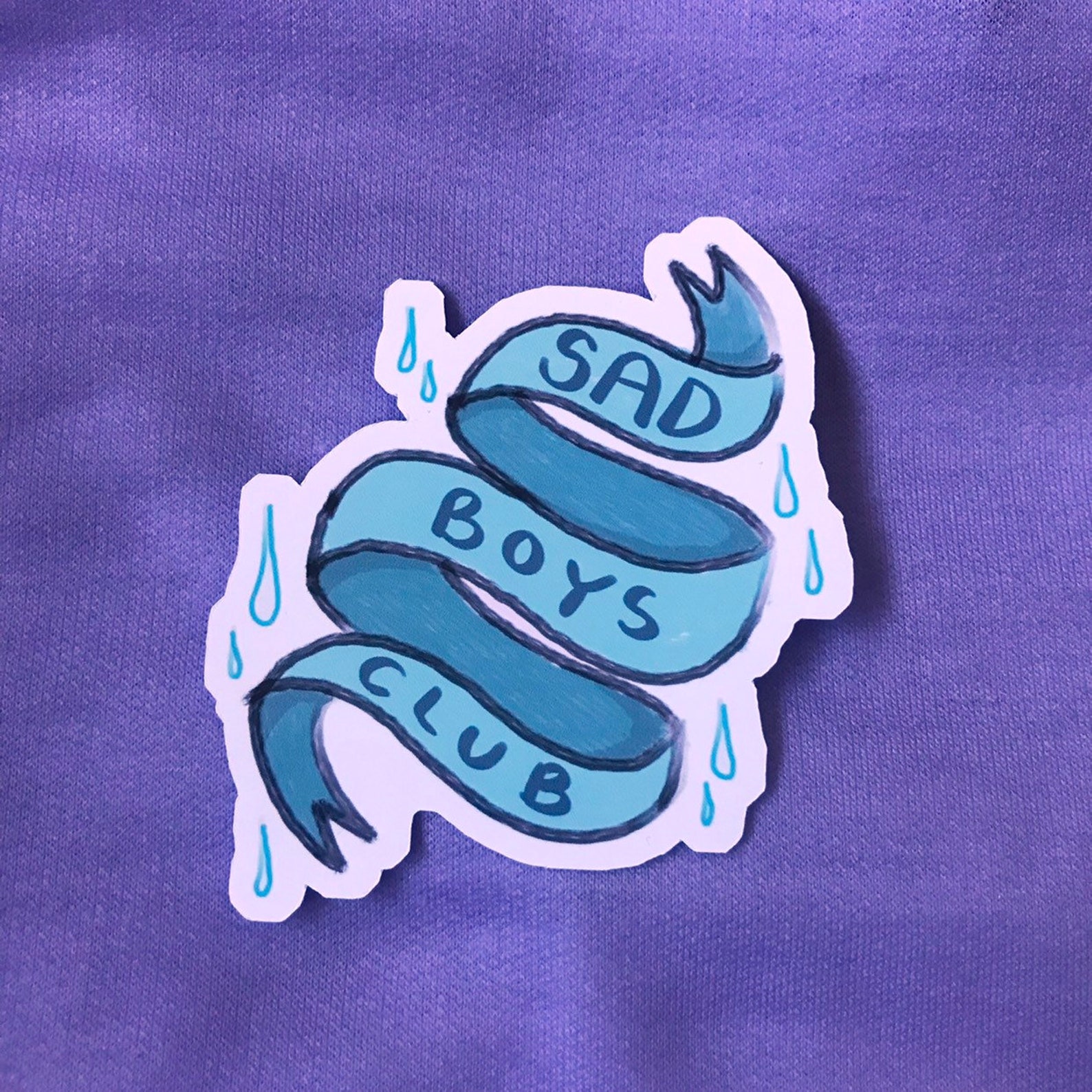 Sad Boys Club / Tired Girls Club Sticker | Etsy