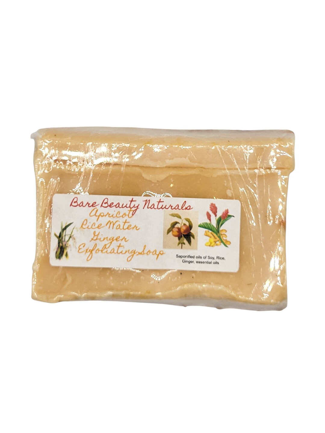 Natural Apricot-ginger Rice Water Soap Skin & Hair Exfoliating Zero ...