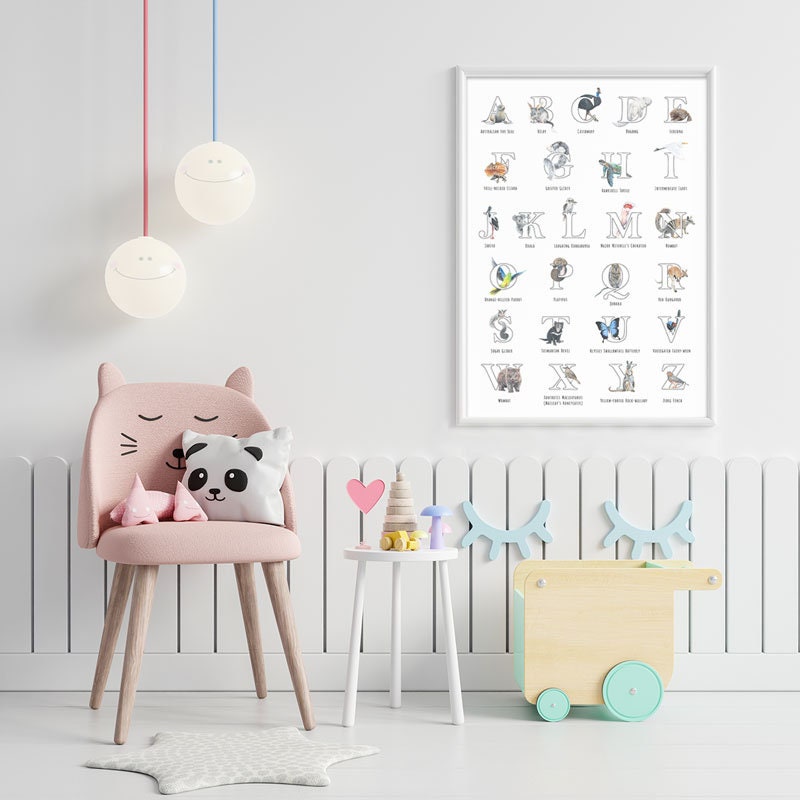 Alphabet Poster - Australian Animals - Etsy