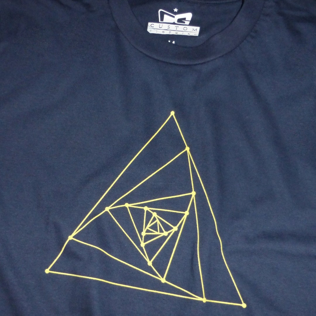 Pyramid Geometry Structure Sacred Fibonacci Organic Cotton Custom ...