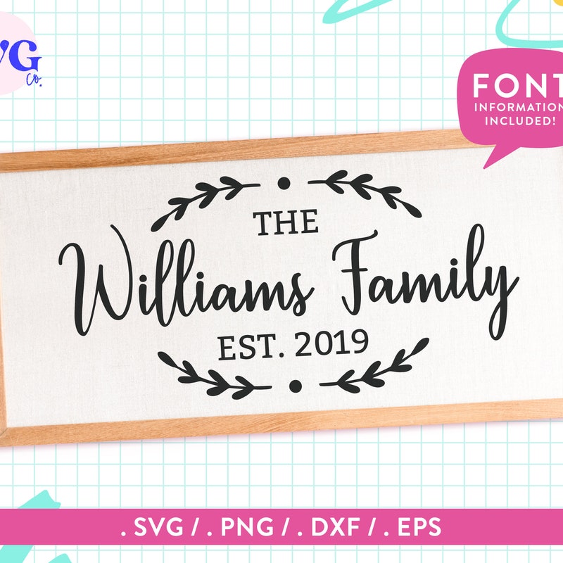 Family Name Sign - Etsy