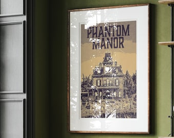 Disneyland Paris Phantom Manor Poster - Etsy