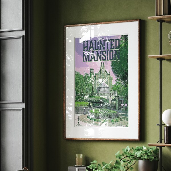 Haunted Mansion Poster - Etsy