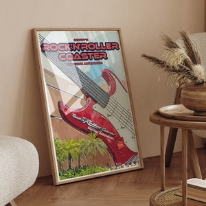 Rock 'n' Roller Coaster Poster: Hollywood Studios Disney Print - Etsy
