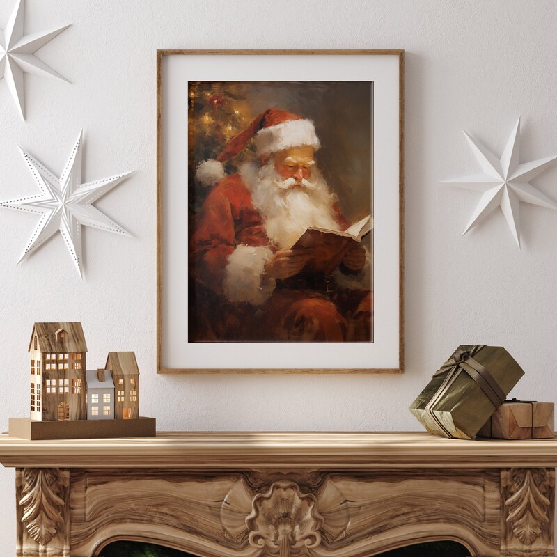 Santa Claus Print - Etsy