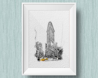 Flat Iron Building | Etsy