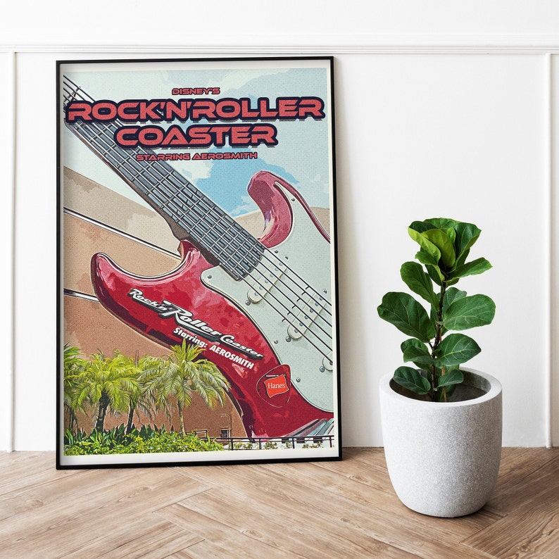 Rock 'n' Roller Coaster Poster Hollywood Studios - Etsy