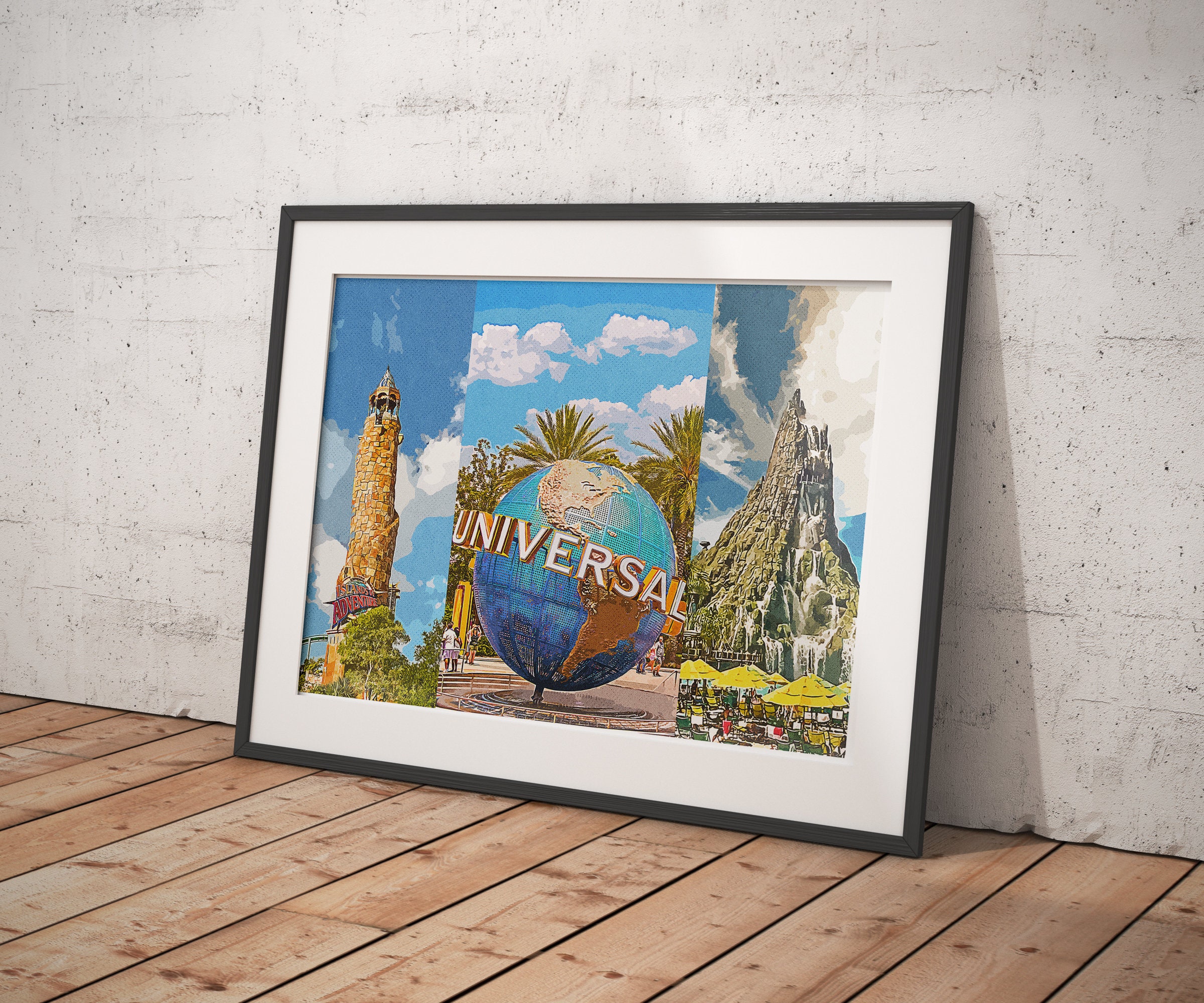 Universal Orlando Resort Retro Poster Universal Studios - Etsy UK