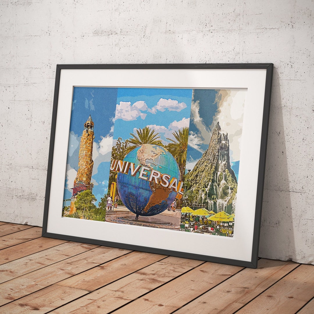 Universal Orlando Resort Retro Poster, Universal Studios Print ...
