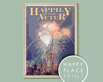 The Magic Kingdom Watercolour Print Disney Print Magic - Etsy