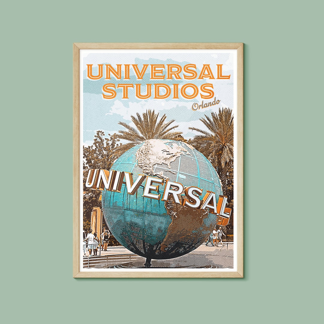 Universal Studios Orlando Retro Poster, Universal Studios Print ...