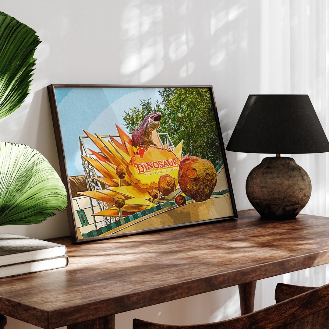 Dinosaur Ride Poster – Animal Kingdom Inspired Wall Art – Disney World ...