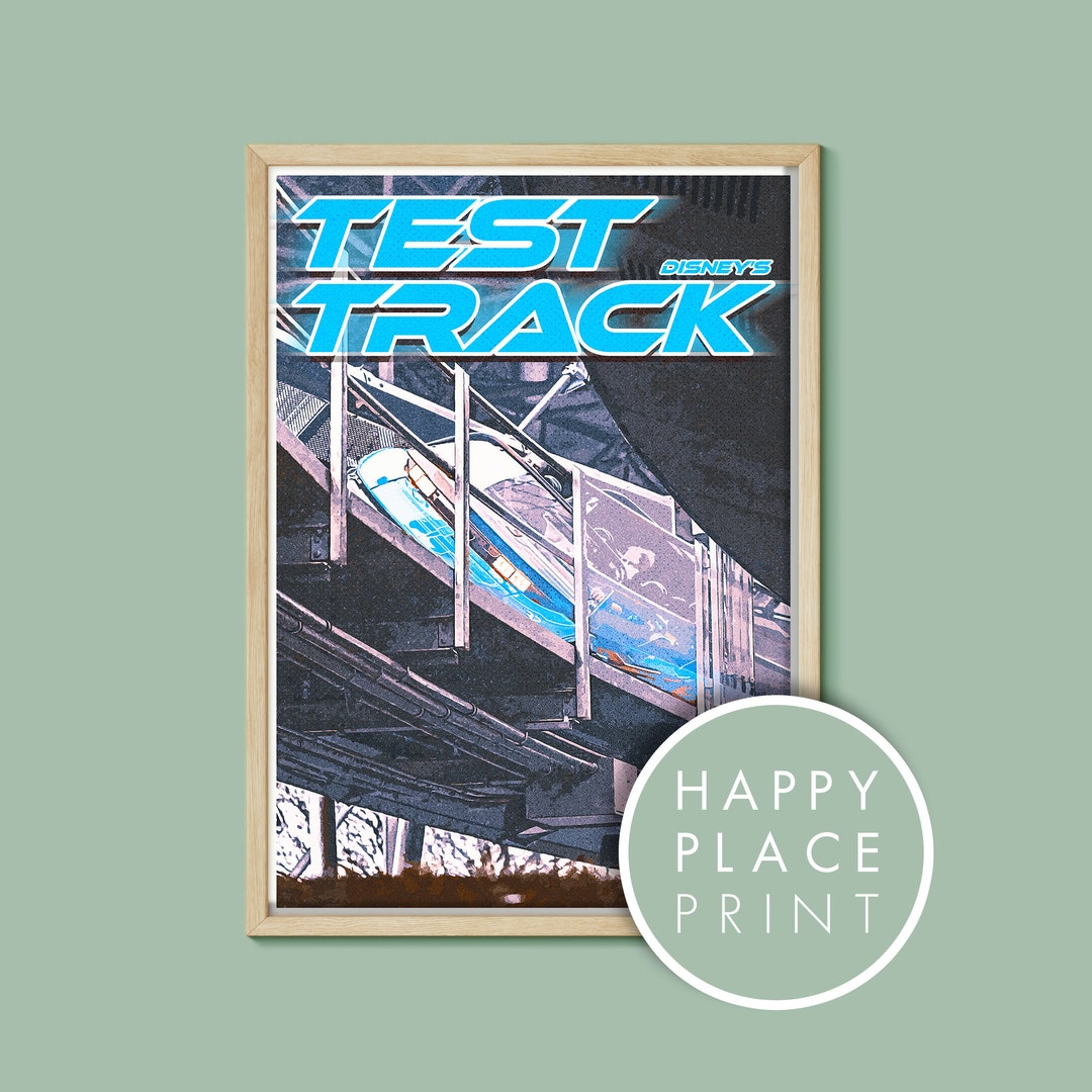 Test Track the Ride Poster, Disney Print, Walt Disney World Poster ...