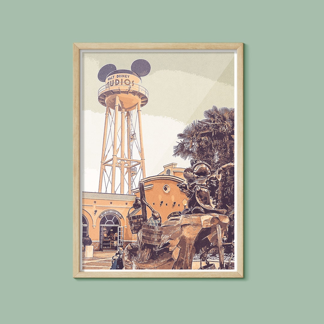 Disney Studios Paris, Retro Poster, Disney Print, Disneyland Paris ...
