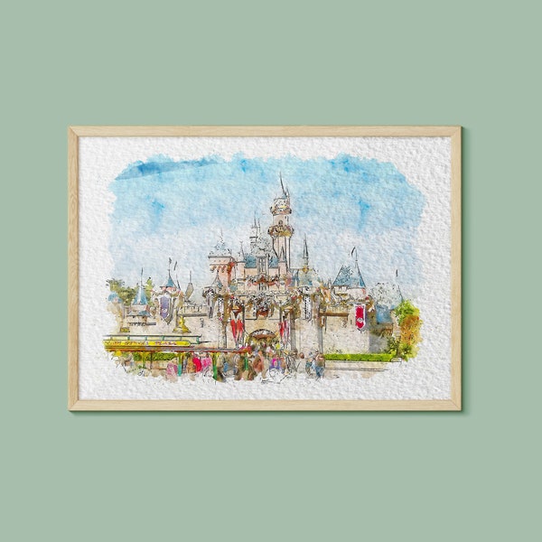 Disneyland Print - Etsy