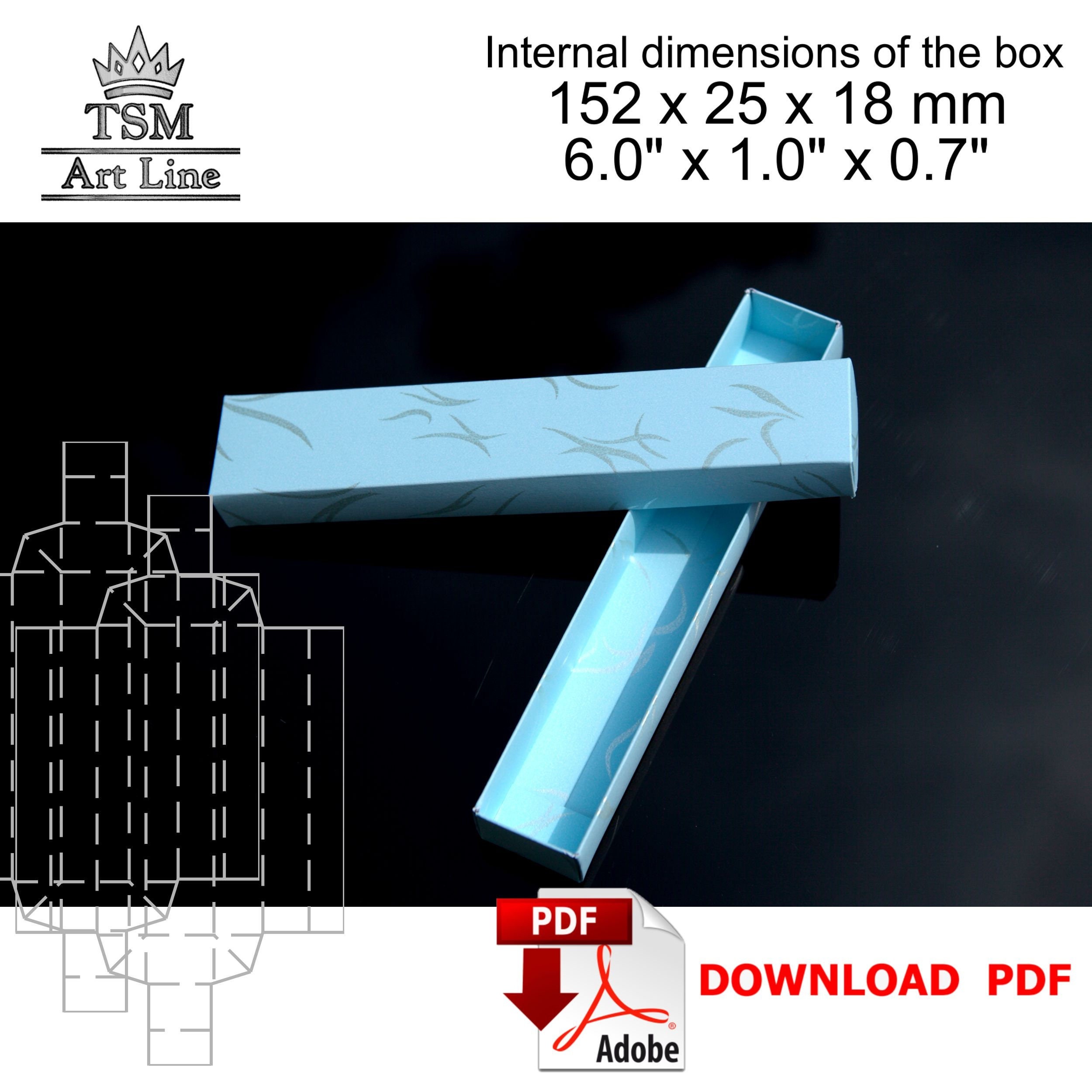 Digital Download Handmade Paper Box Template. Small Paper Easy Cut Gift ...