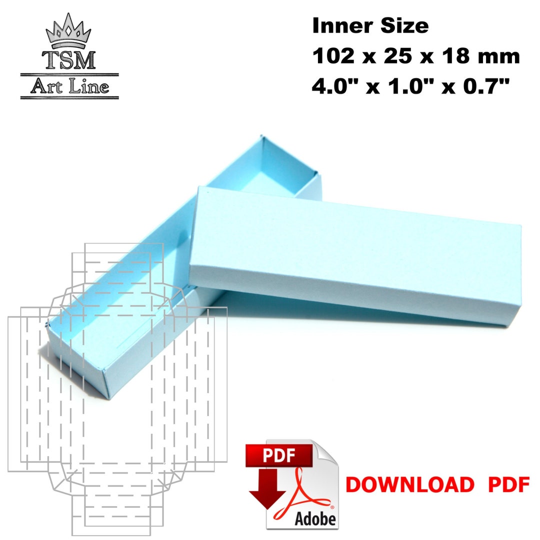 Easy Cut Small Paper Box Template Svg. Engagement Gift Box Template Svg ...