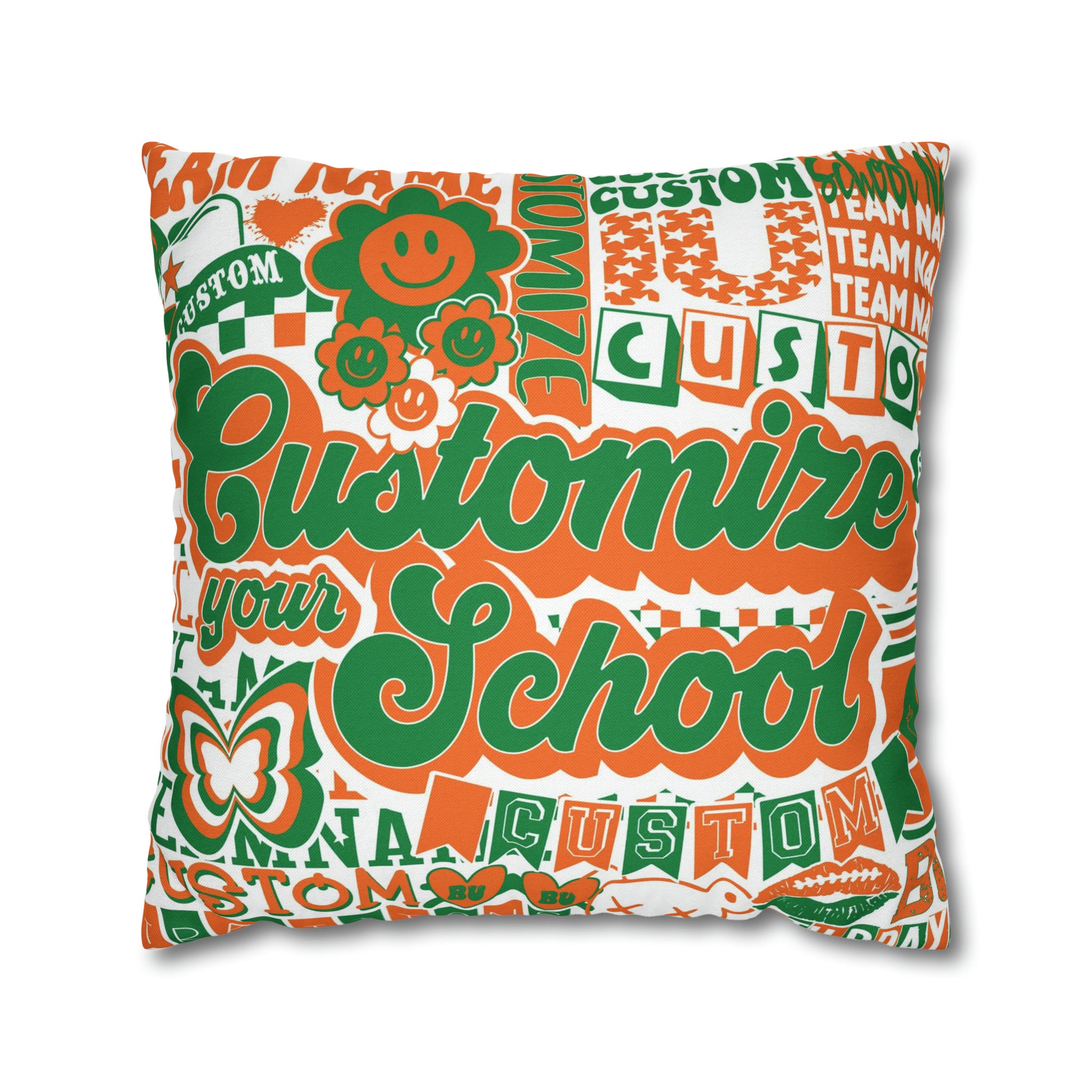 College Pillow Cover - Bed Party Collage Pillow Cover - College Pillow ...