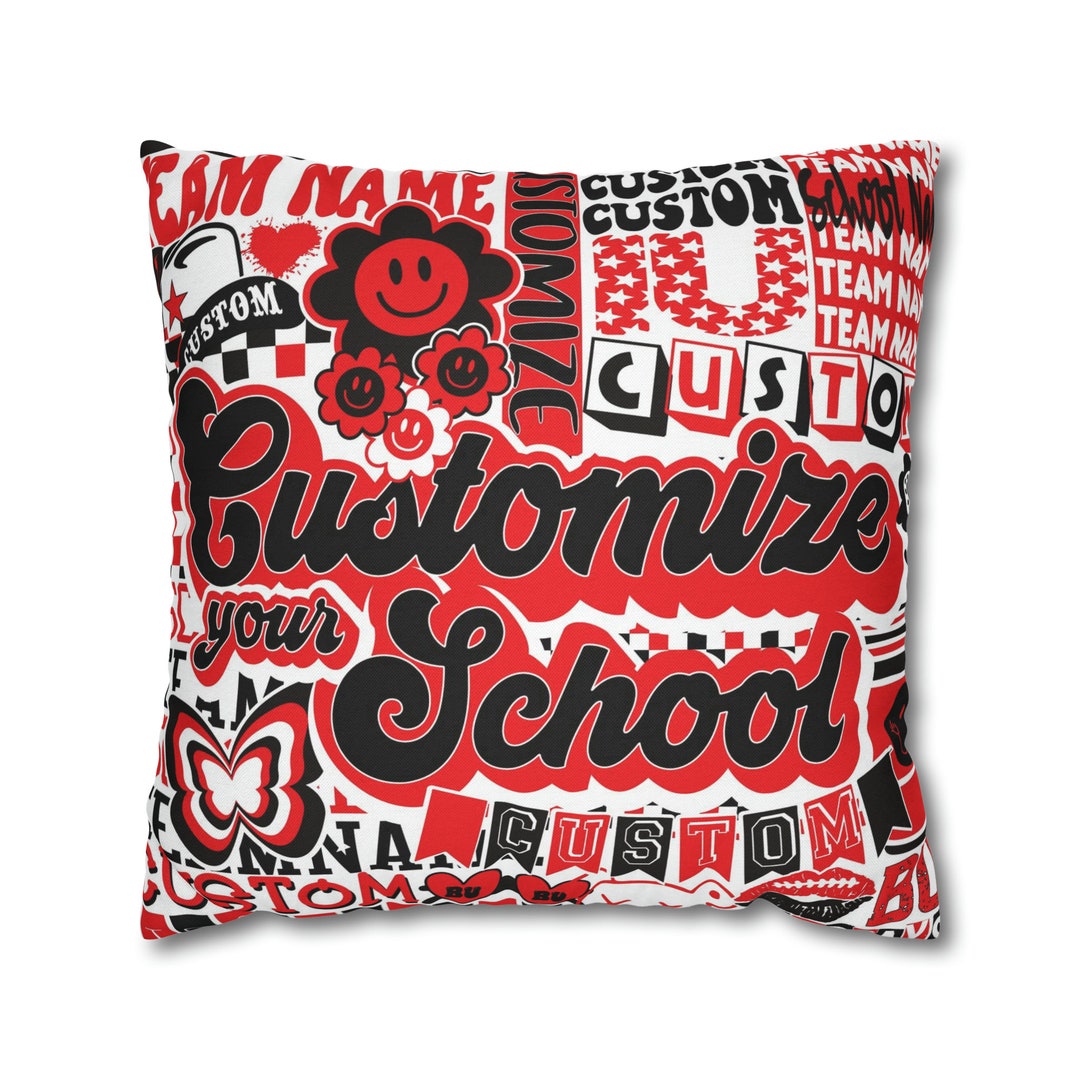 Custom College Pillow Cover Bed Party Pillow Cover College Pillow Cover ...