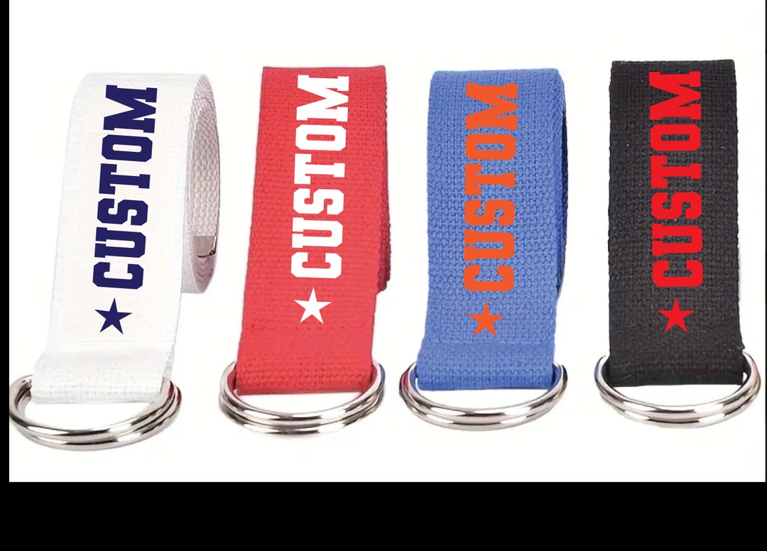 Custom Belt - Personalized Belt - Canvas Belt - Custom College Belt ...