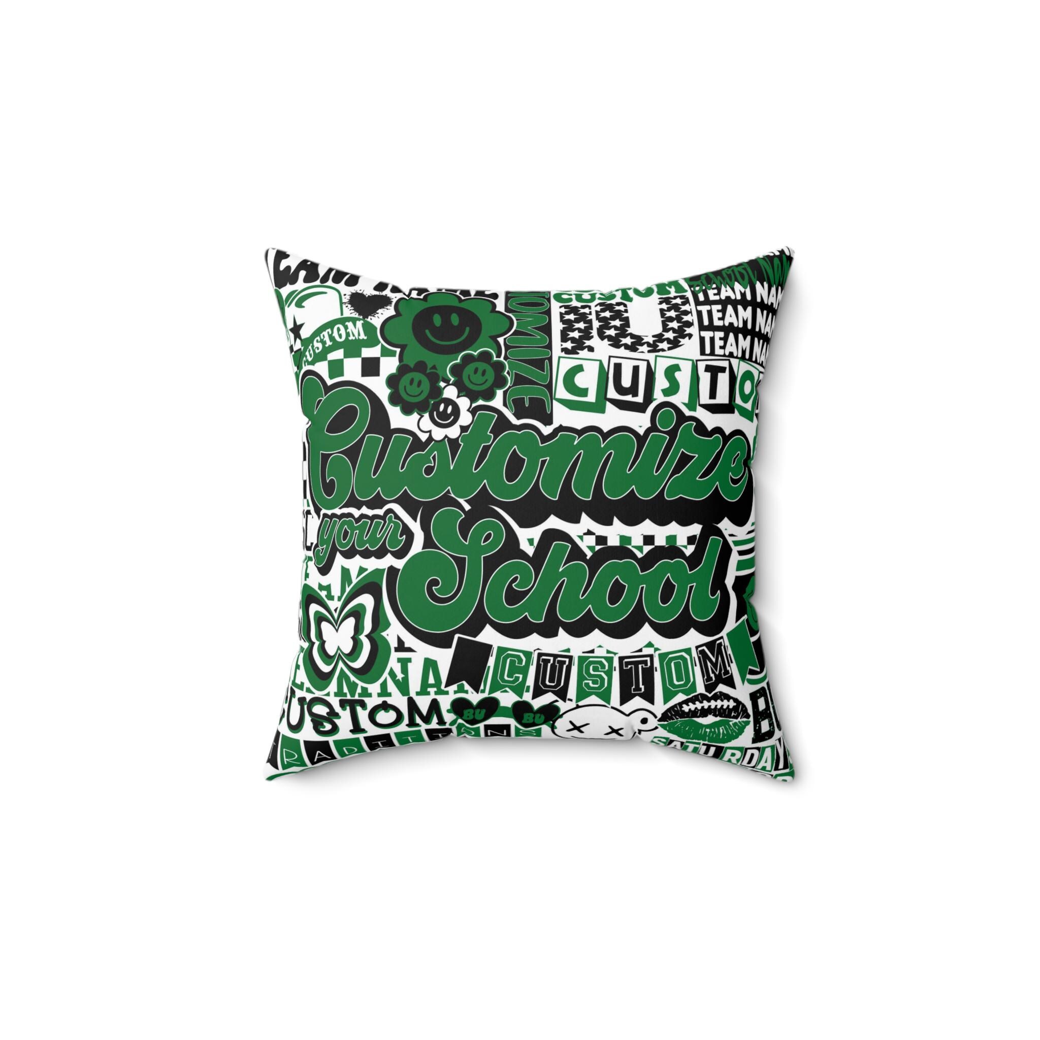 College Pillow Cover - Bed Party Collage Pillow Cover - College Pillow ...