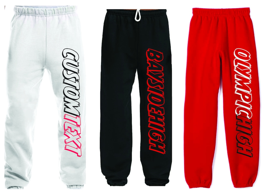 Custom College Sweatpants - Varsity Sweats - Custom College Gifts ...