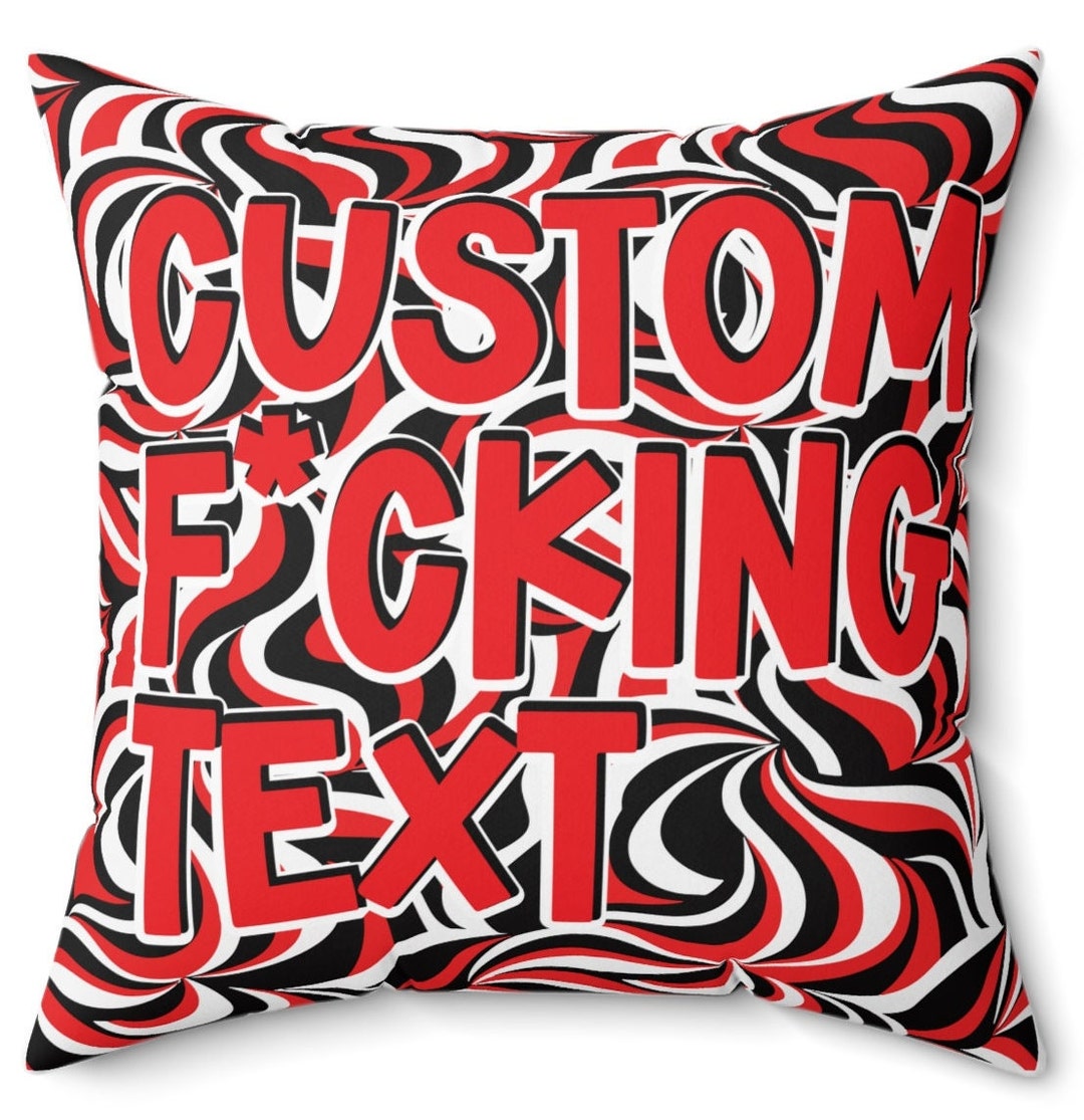 Custom College Pillow Cover - Bed Party Pillow Cover - College Pillow ...