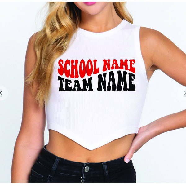 College Merch Cropped Top - Etsy