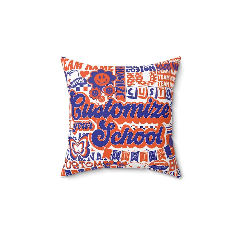Custom College Pillow Cover – Dorm Decor, Bed Party Accessory - Etsy