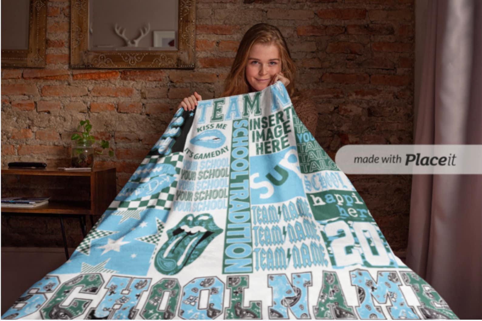 Personalized College Fleece Blanket | Graduation Gift, Dorm Decor - Etsy