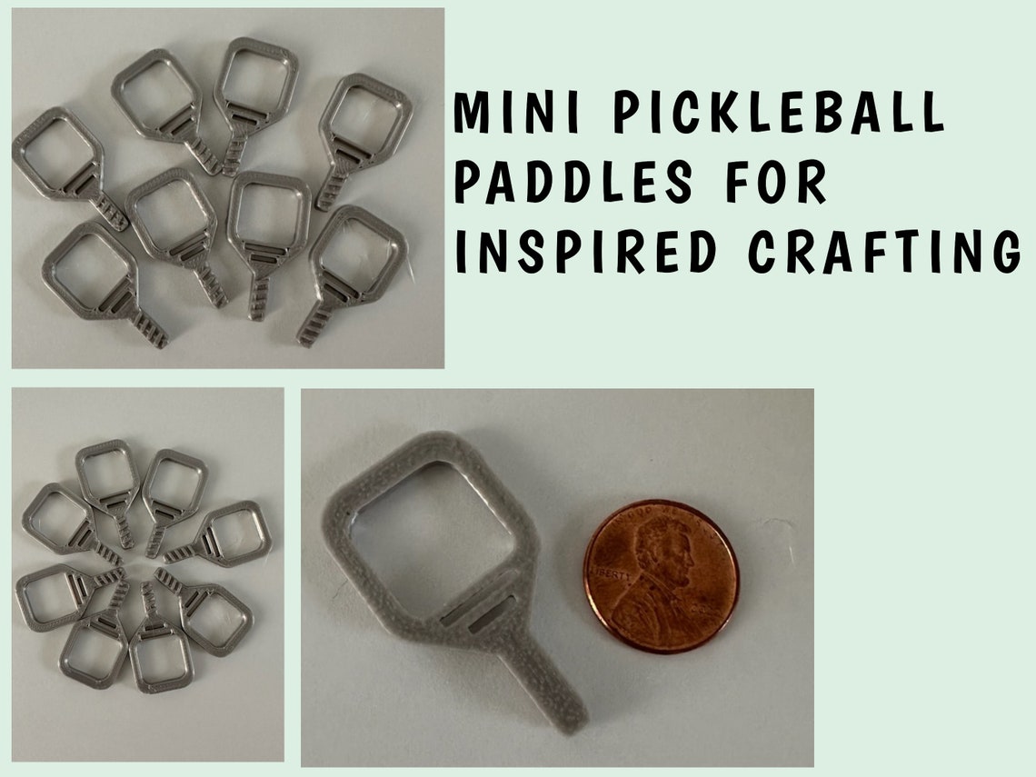 Mini Pickleball Paddles 12 Craft Dazzling DIY Pickleball Jewelry ...