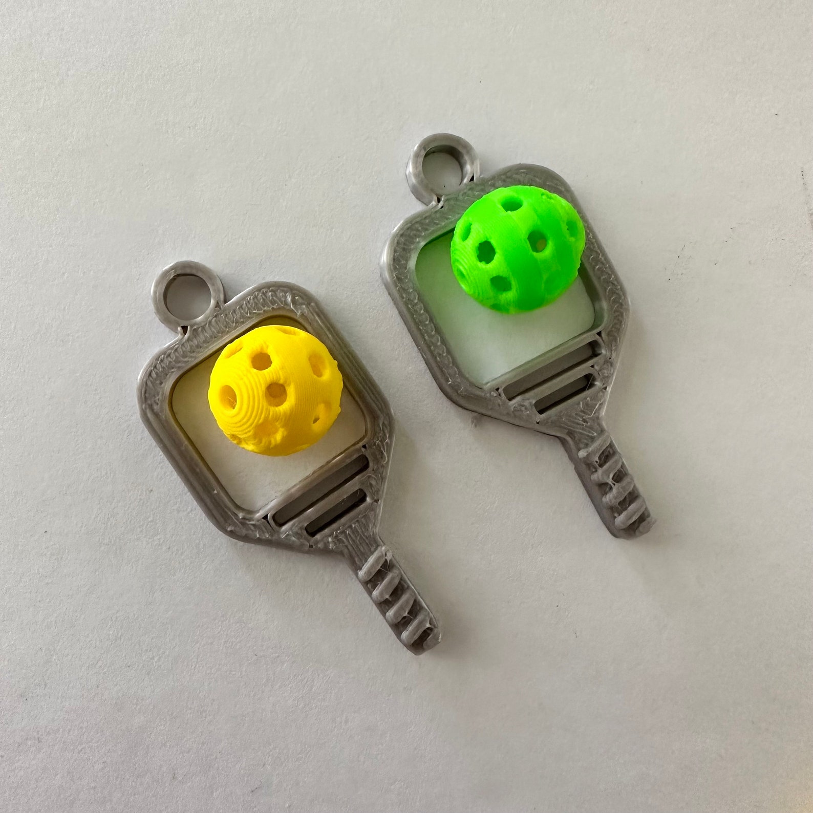 Mini Pickleball Paddles 6 for Crafting Cute Pickleball Gifts 6 Yellow 6 ...