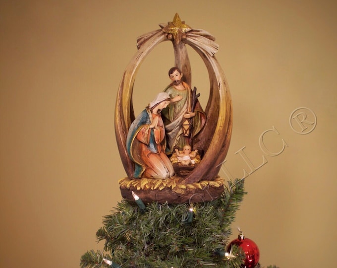 Unique Tree Topper - Holy Family With Star - Etsy