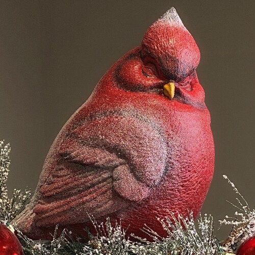 Snowy Cardinal Christmas Tree Topper - Etsy