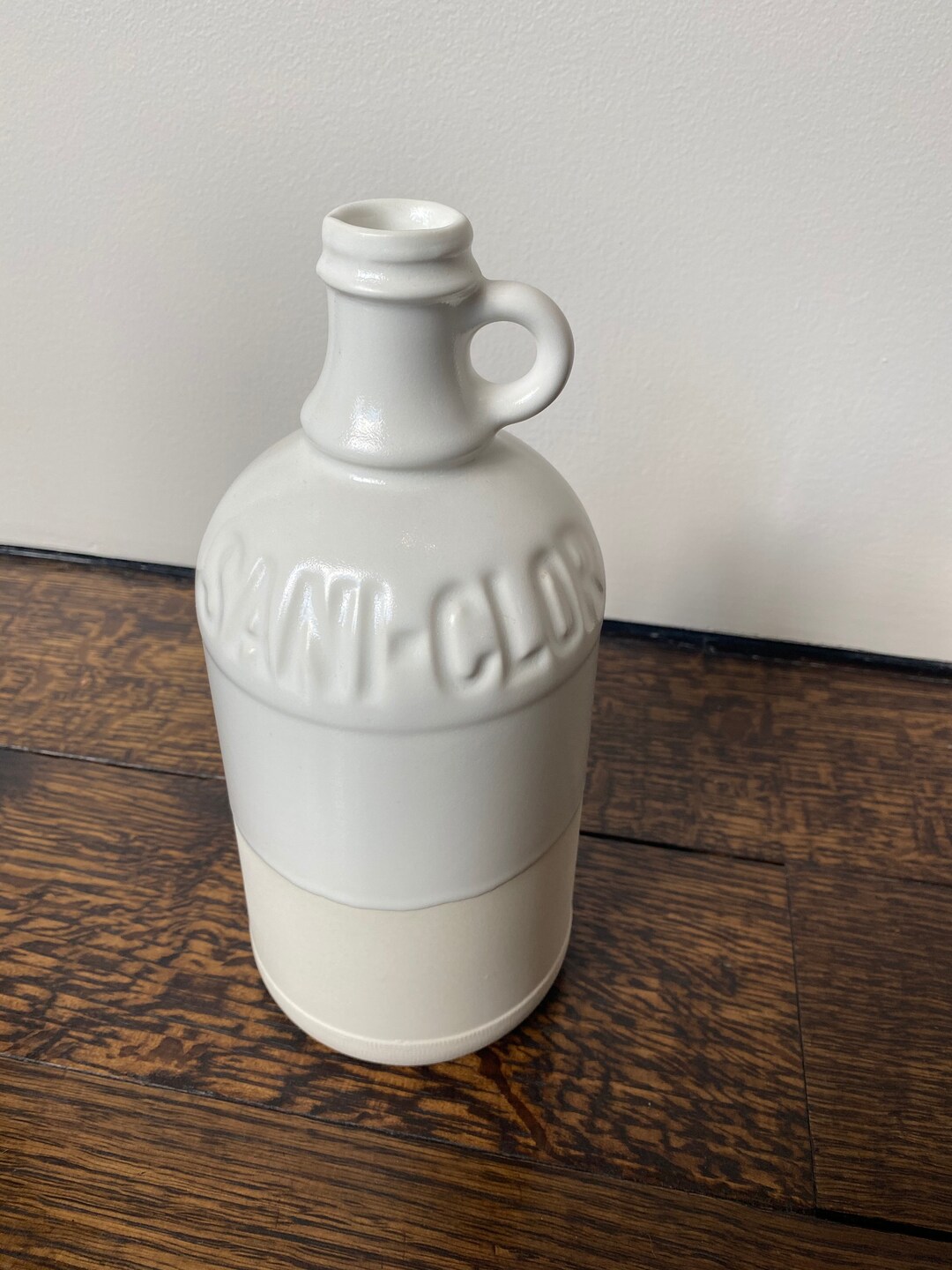 Rare White Sani-clor White Milk Glass Jug - Etsy