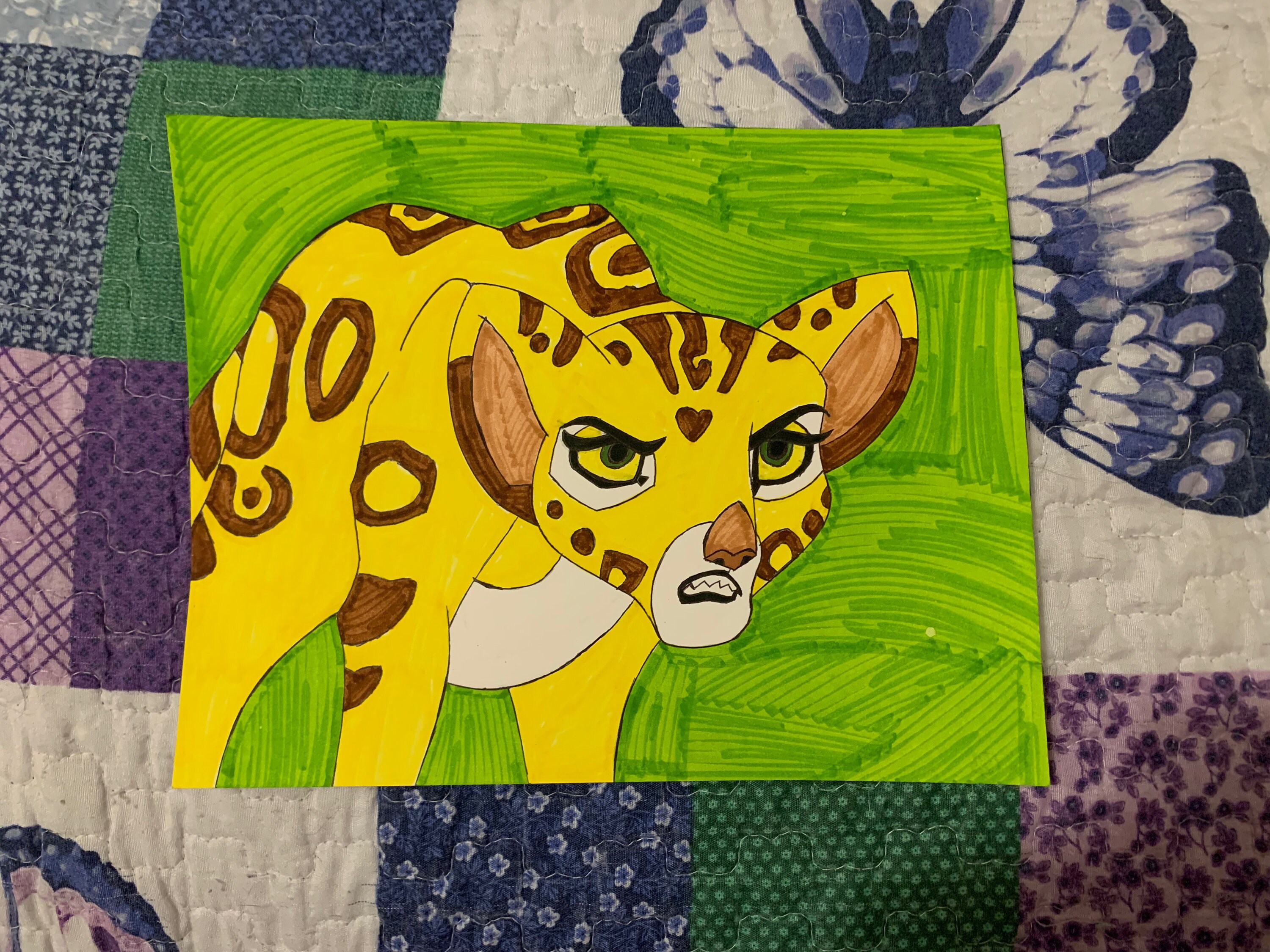 Fuli the Lion Guard Freehand Drawing - Etsy
